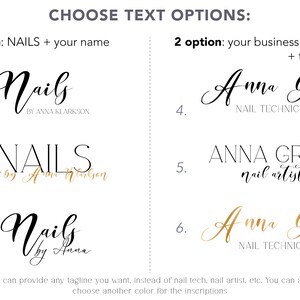 CUSTOM Nail Logo Design, Nail Tech Logo, Nail Artist Logo, Nail ...