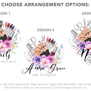 CUSTOM Nail Logo Design, Nail Tech Logo, Nail Artist Logo, Nail ...