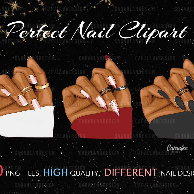 Nail Hand Clipart - Etsy