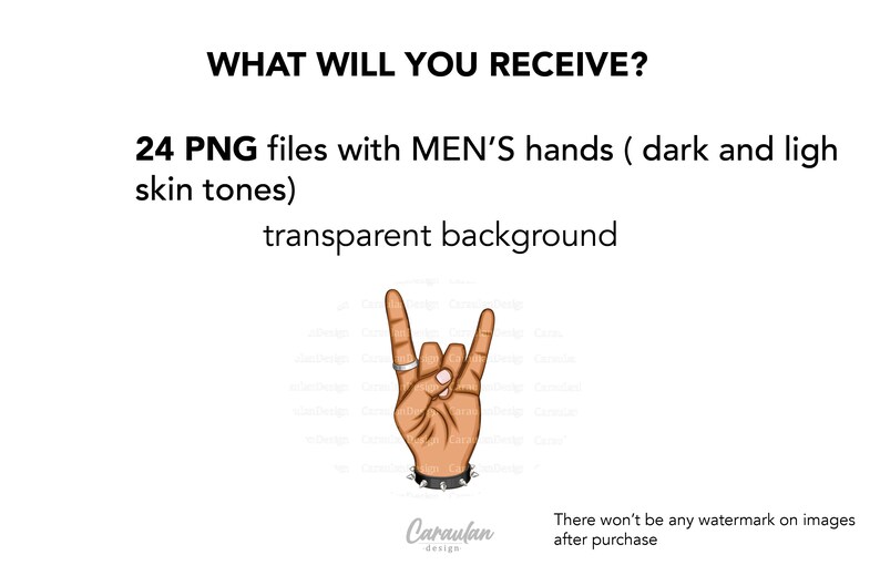Hand Rock Sign, Mens Hands PNG, Men Hand Rock Gesture, Devil Horns ...