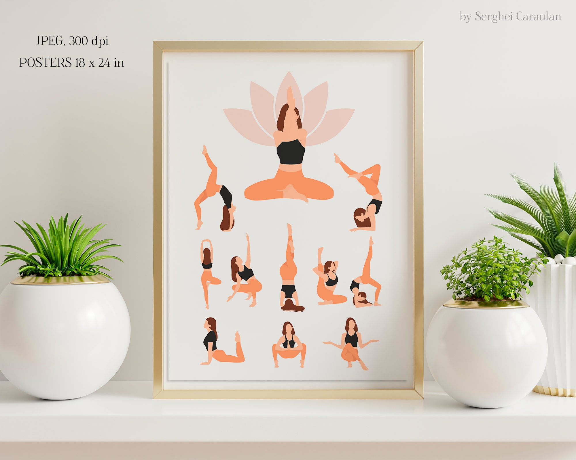 Fitness Clipart Women Yoga Clipart Yoga Girls Female Sport - Etsy