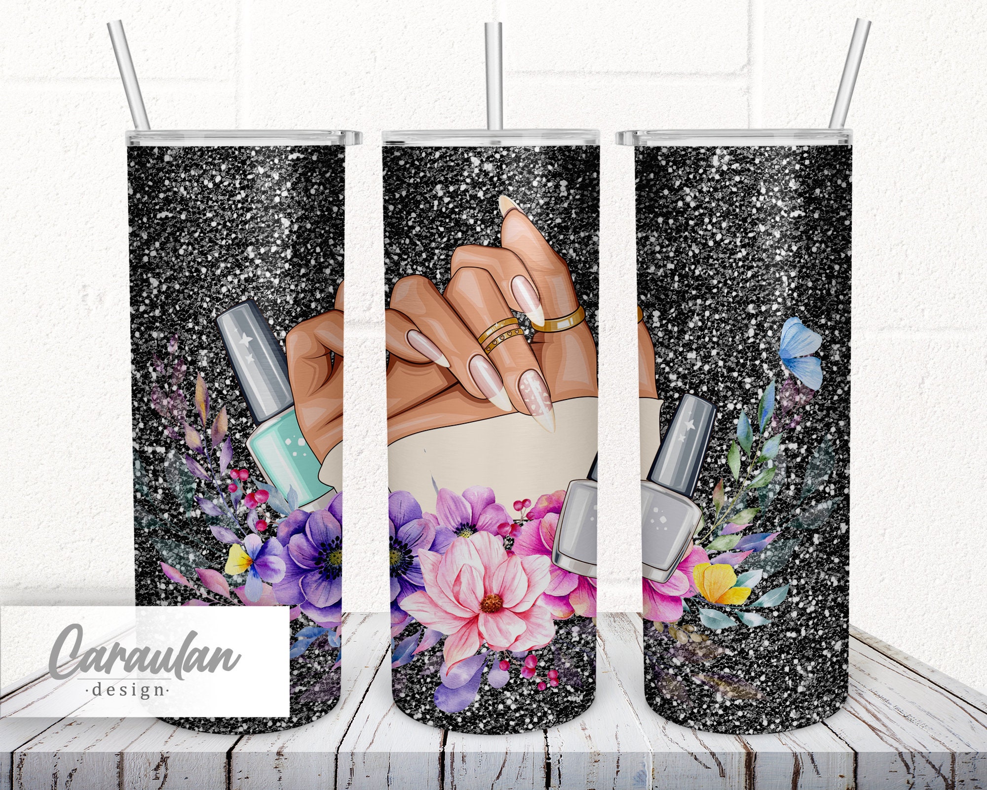 Manicurist Sublimation Design, Nail Tumbler PNG, Nail Tech Tumbler Wrap ...