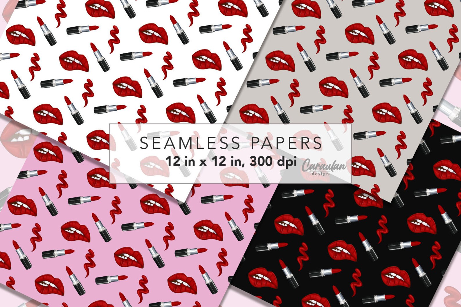 Makeup Digital Papers, Makeup Printable Paper, Makeup Background Paper ...
