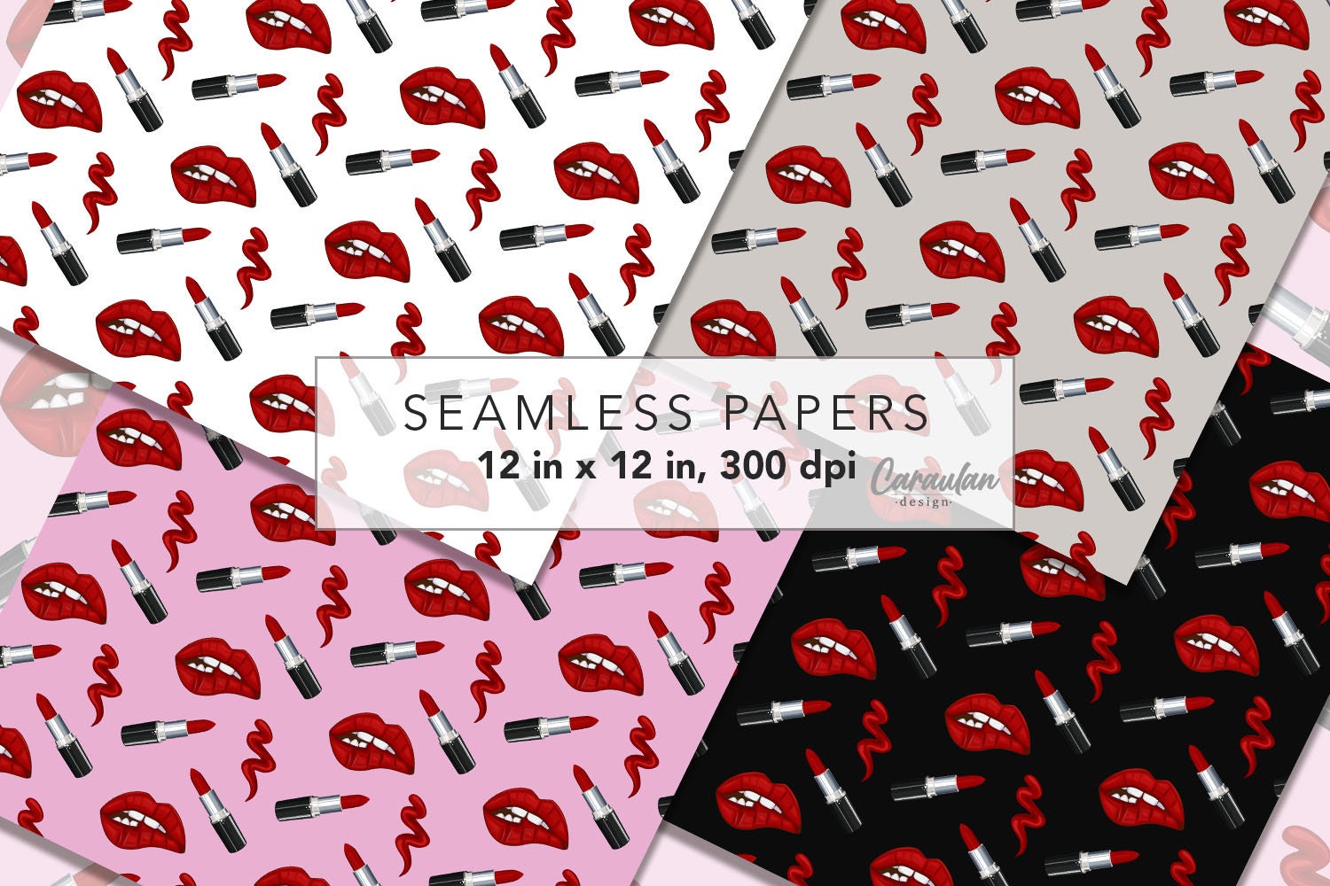 Makeup Digital Papers, Makeup Printable Paper, Makeup Background Paper ...