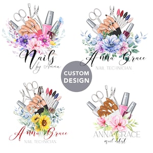 CUSTOM Nail Logo Design, Nail Tech Logo, Nail Artist Logo, Nail ...