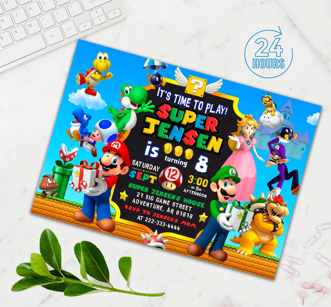 Boy Birthday Invitation, Boy Birthday Party Invitation, Printable ...