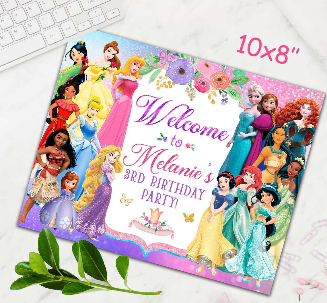 Princess Invitation, Princess Birthday Invitation, Princesses ...