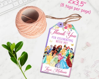 Princess Gift Tag | Etsy