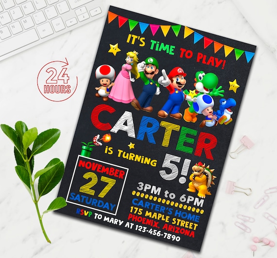 Boy Birthday Invitation Boy Birthday Party Invitation | Etsy