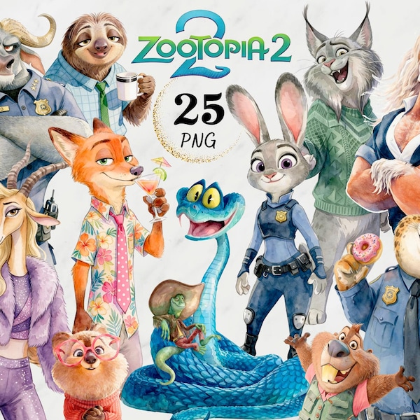 Png zootopia 2 - Etsy España