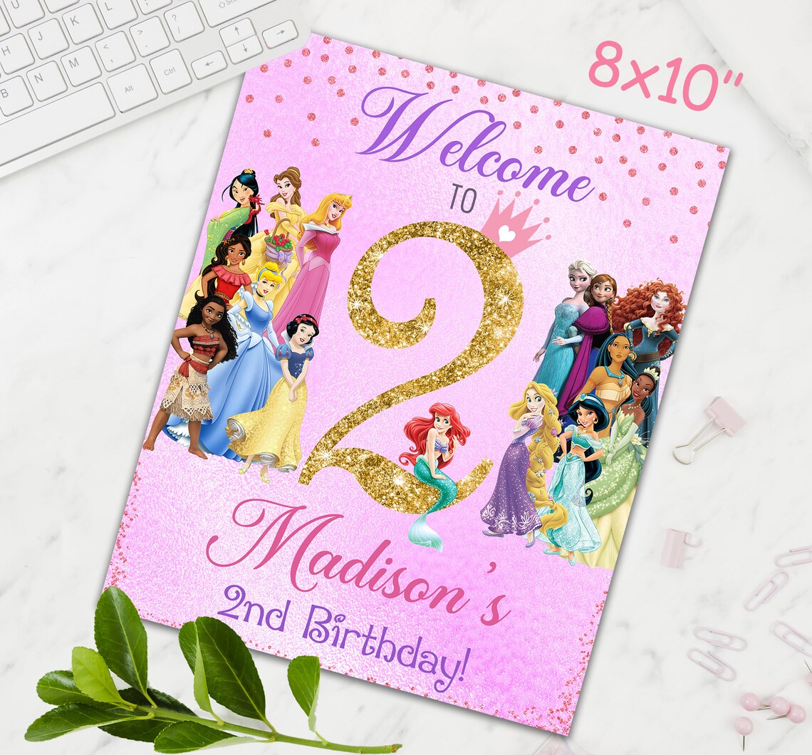 Princess Invitation, Princess Birthday Invitation, Princesses ...