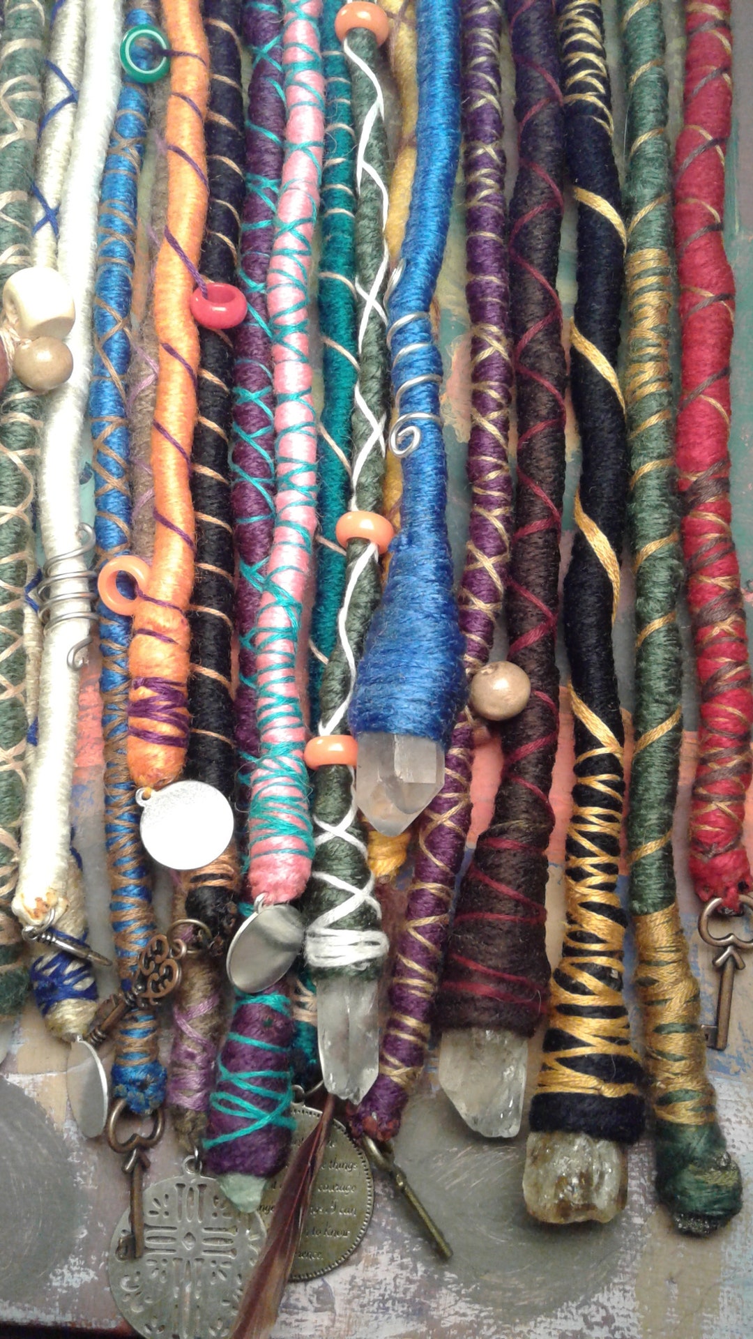 Crystal Hair Wrap Extensions, Faux Dreadlocks, Single or 3 Pack - Etsy