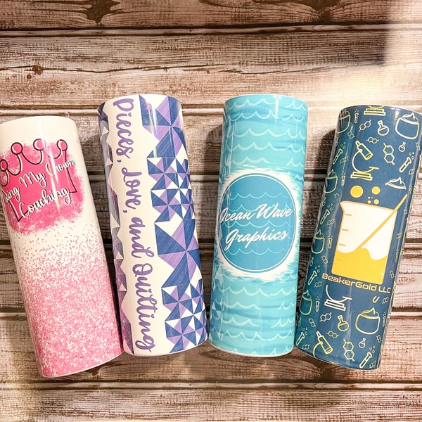 Custom Logo Tumbler - Etsy