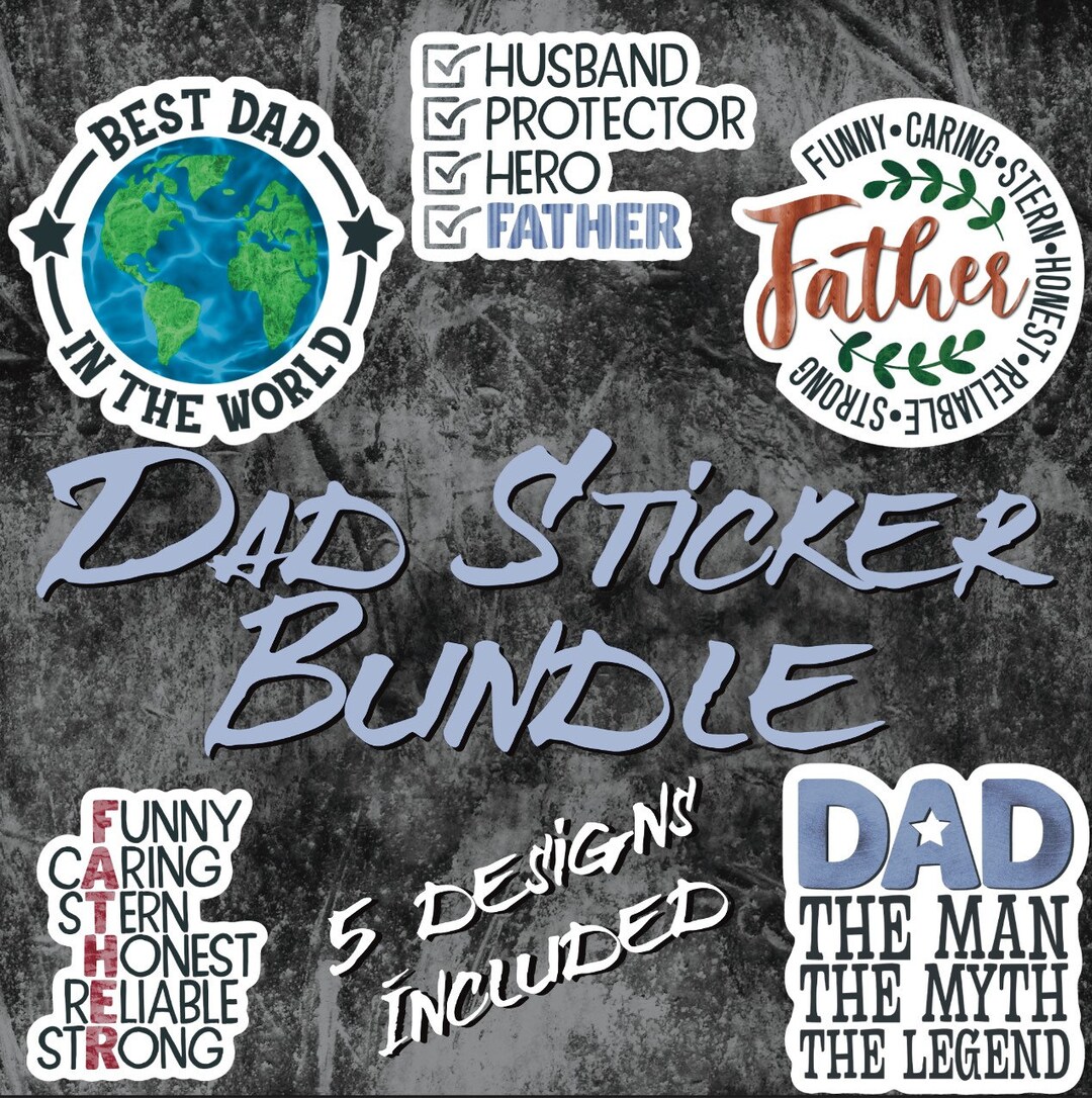 Dad Sticker, Bundle, Pack, Father, Father’s Day Gift, Gift for New Dad ...