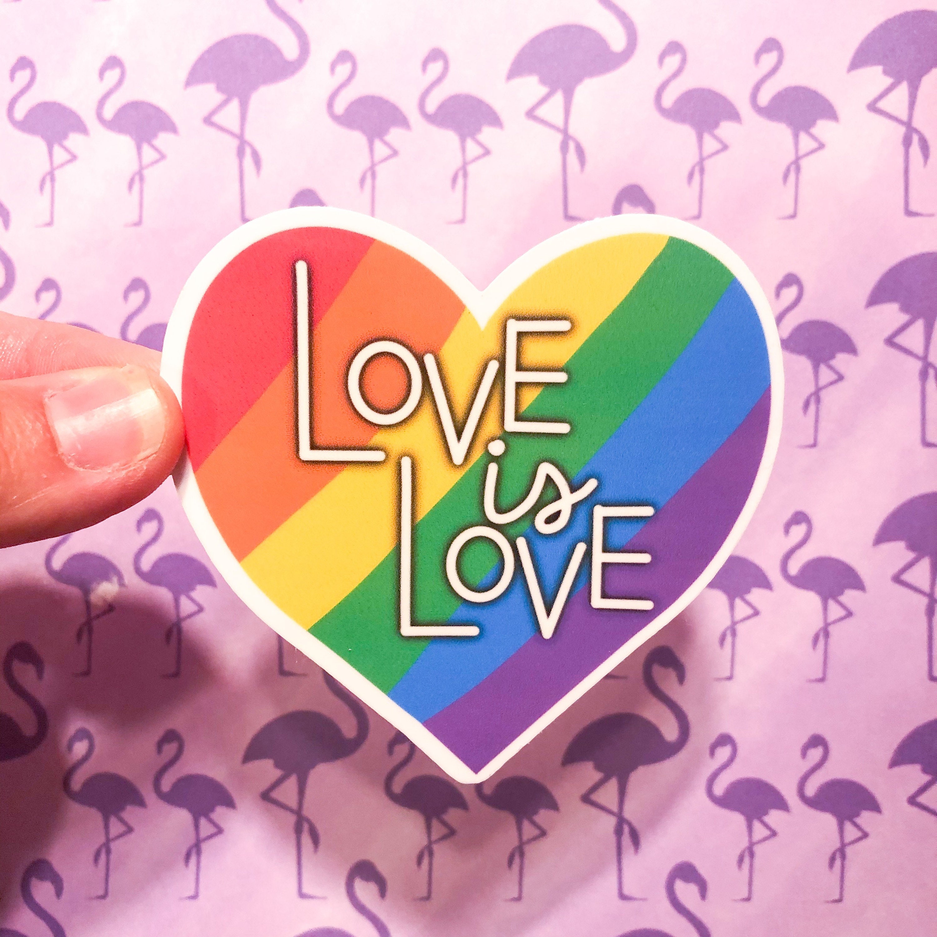 Love is Love Sticker Waterproof Decal Laptop Ipad Water - Etsy
