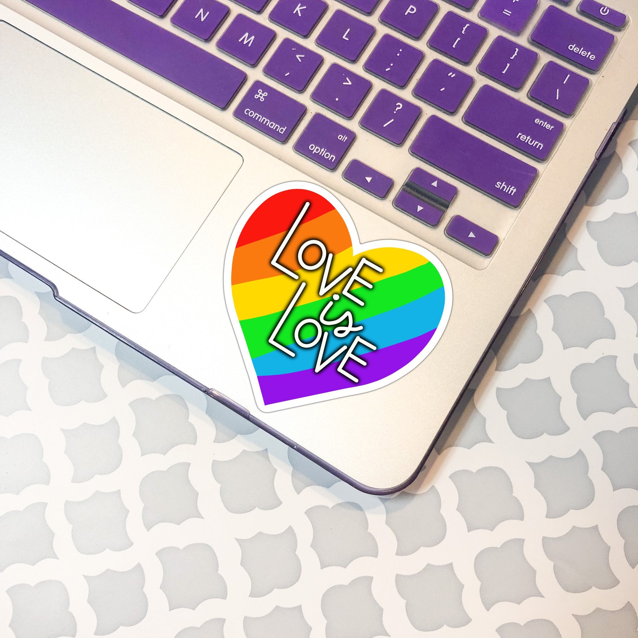 Love is Love Sticker Waterproof Decal Laptop Ipad Water - Etsy