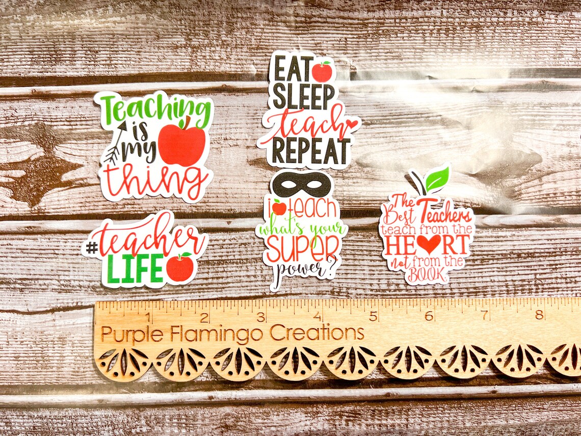 Teacher Stickers, Water Resistant Decals, Teacher Appreciation Gift ...