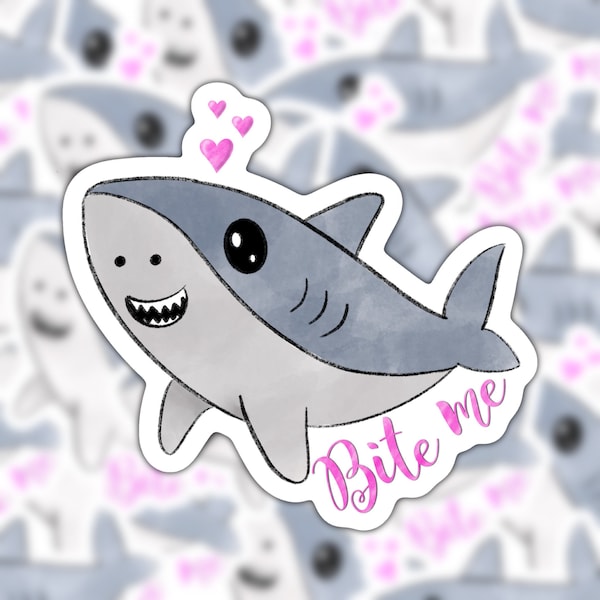 Shark Bite Decal - Etsy