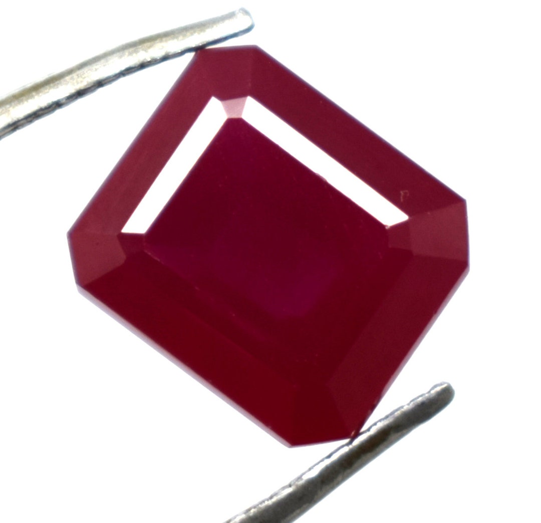 Emerald Cut Natural Ruby Burmese Ruby Natural Red Ruby From Burma 8.15 ...