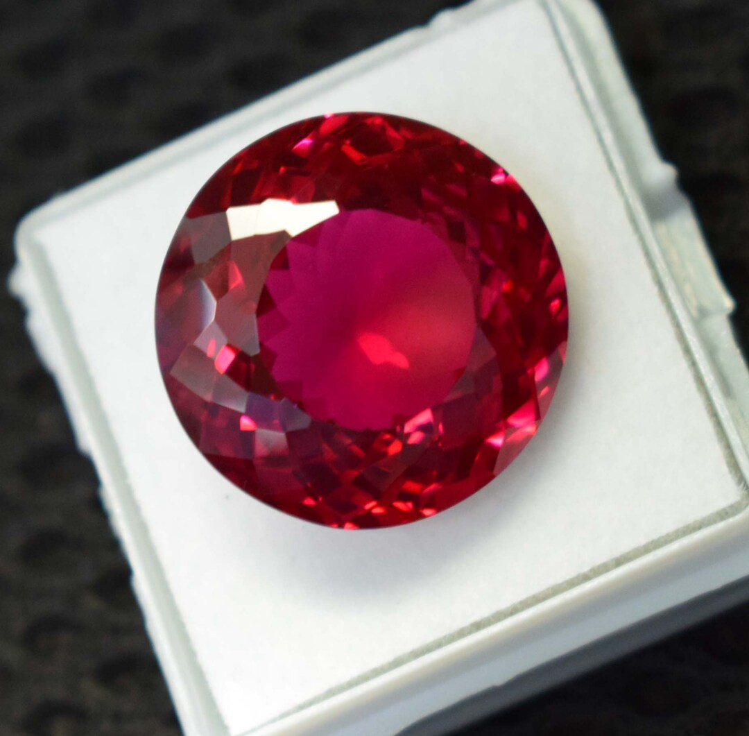 Pigeon Blood Red Ruby With Round Shape 27.95 Ct Approx Certified ...