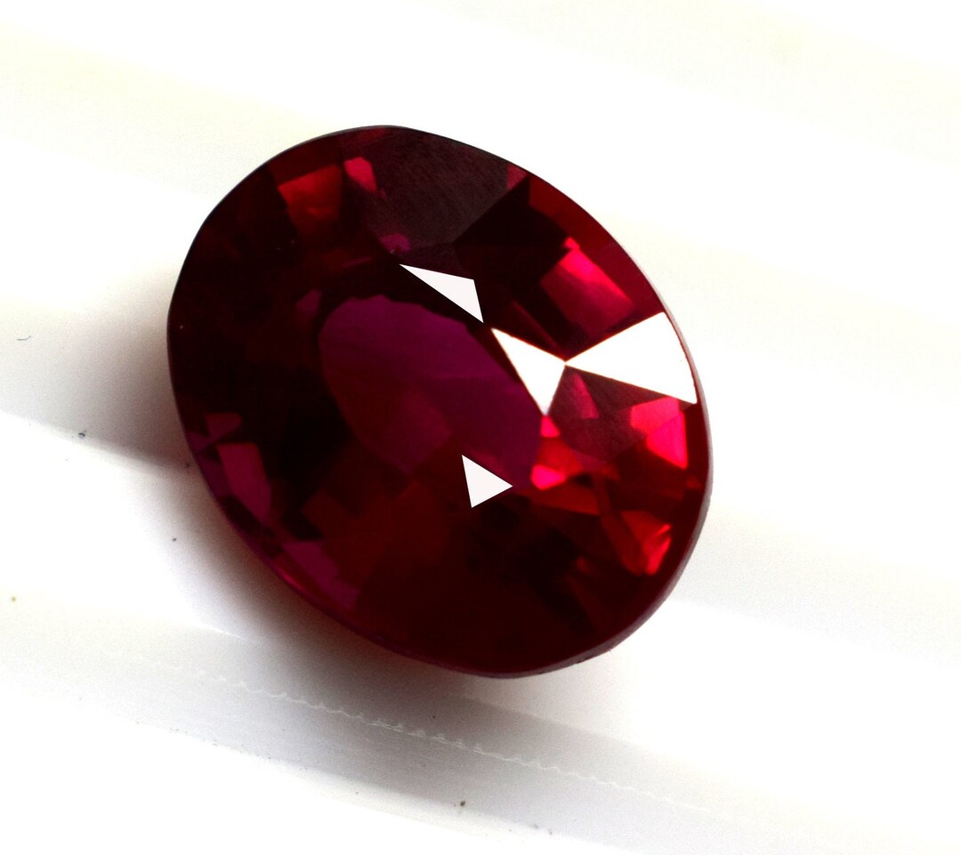 Natural Burmese Untreated Ruby Rare Oval Cut Red Ruby 6.15 CT Loose ...