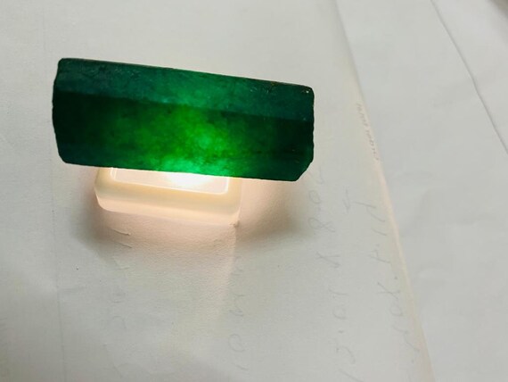 Jewelry Making & Beading Gemstones Uncut emerald loose stone Raw ...