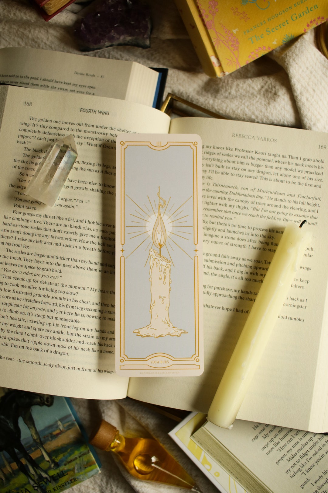 Slow Burn // Bookmark, Book Trope, Geek Gift, Reader Gift, Book Lover ...
