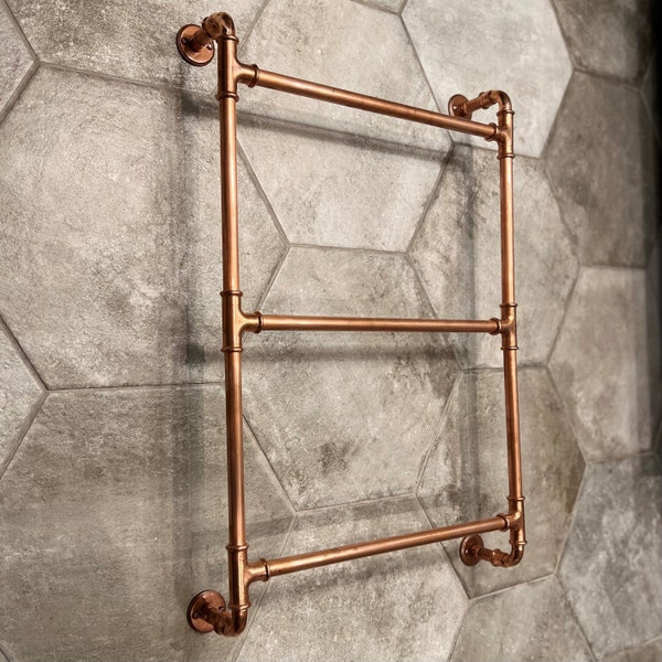 Copper Towel Rack - Etsy