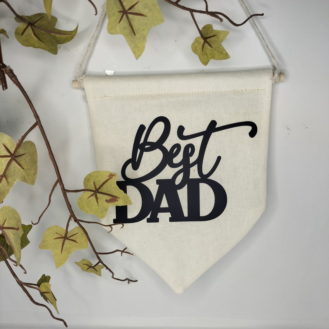 Best Dad Flag. Dad Banner. Fathers Day Pennant. Dad Pennant. Mancave ...