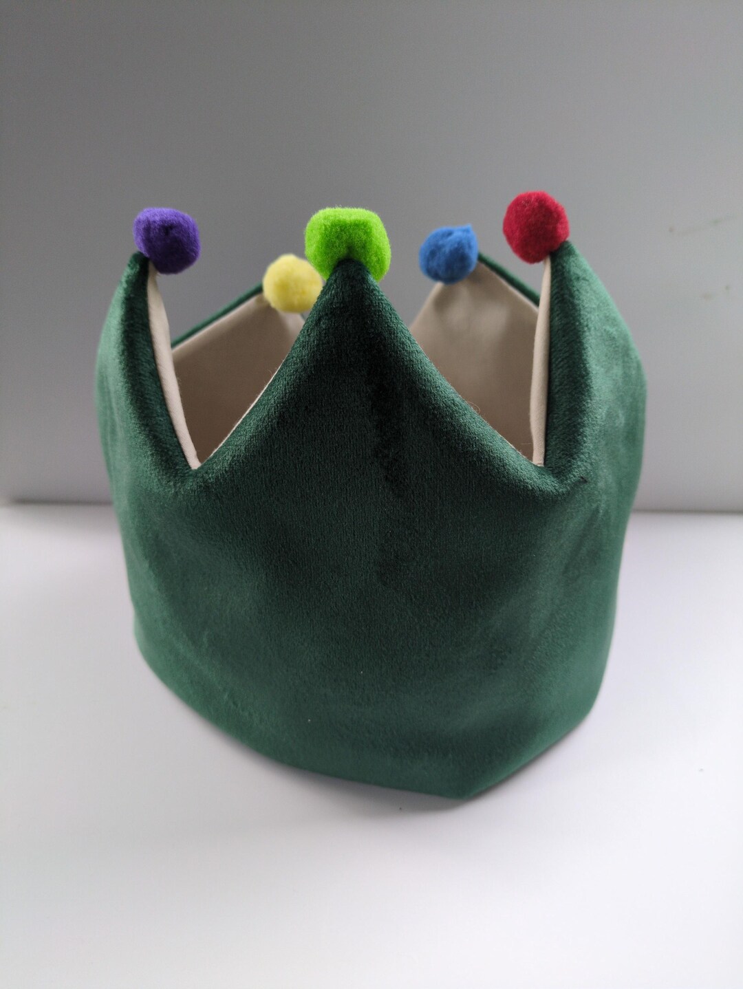 Party Crown. Eco Crown. Velvet Fabric Crown. Childs Party Crown. Velvet ...