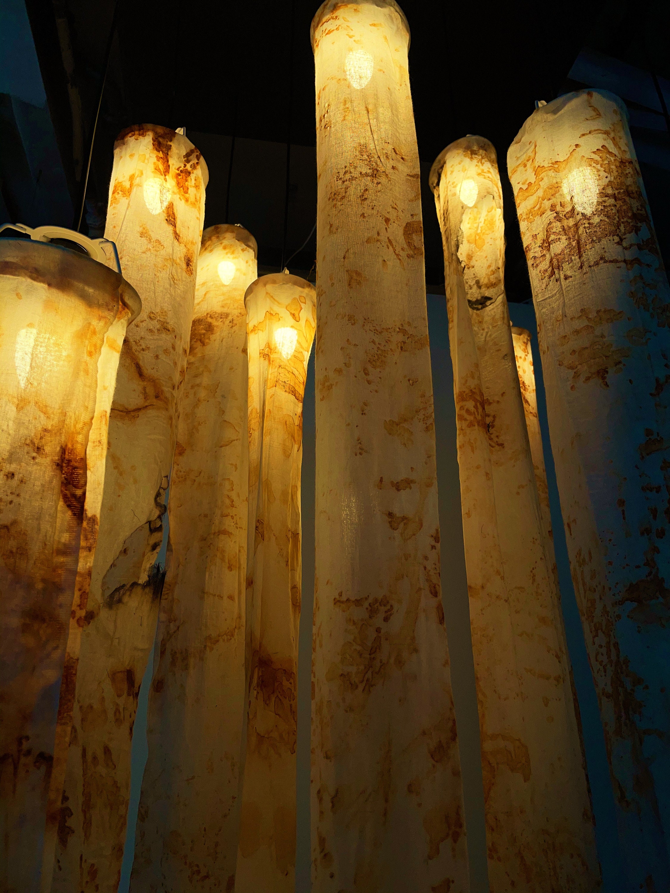 Bespoke Bohemian Rustic Lanterns/wedding Lighting Lanterns/ Textile ...