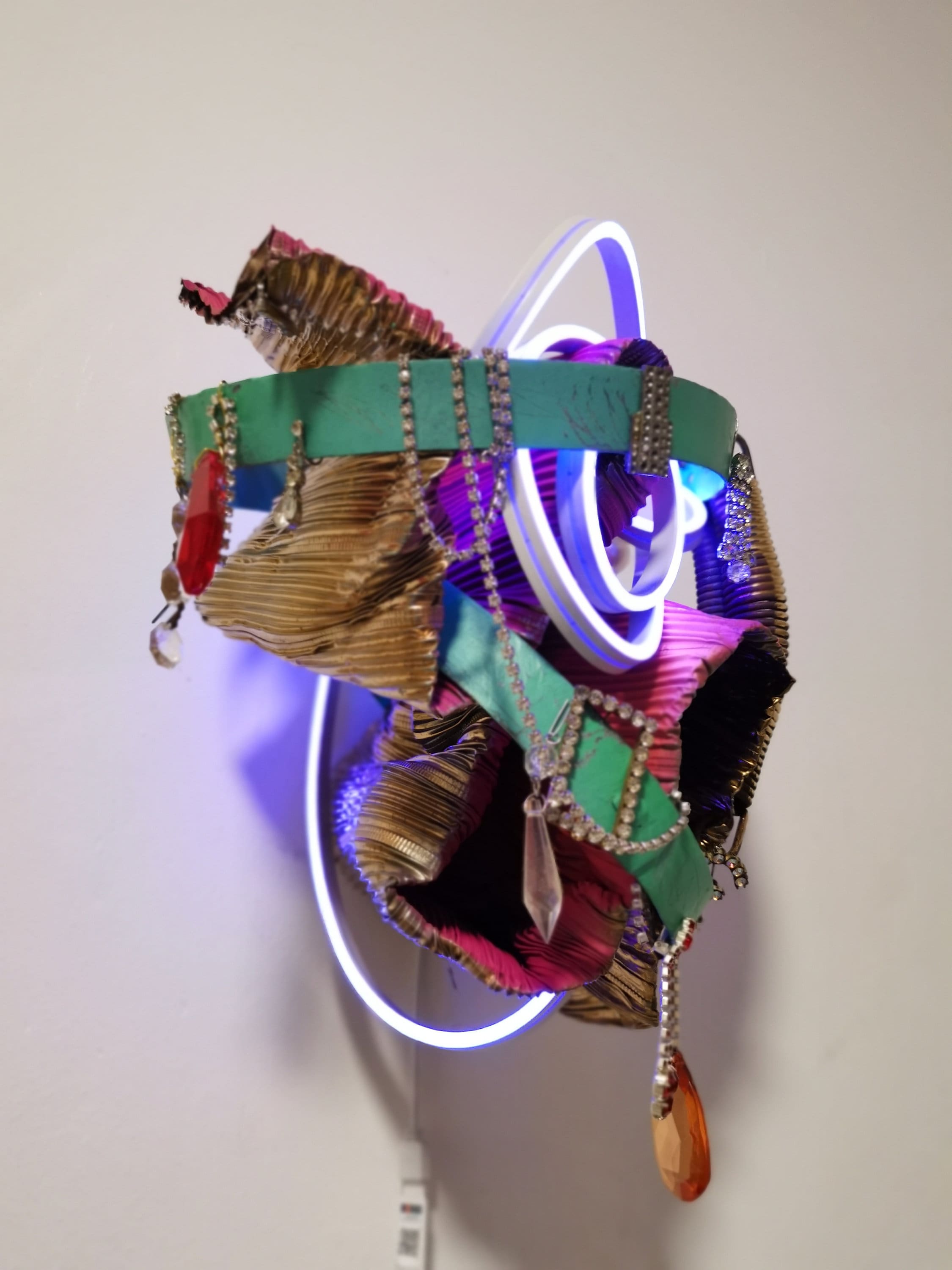 Abstract Neon Wall Art/ Metal Neon Art / Neon Art/ Industrial Light ...