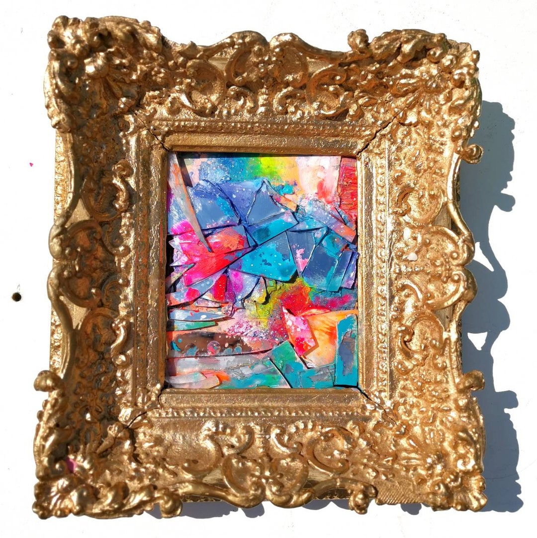 Funky Gold Baroque Neon Wall Mirror/baroque Style Mirror/shabby Chic ...