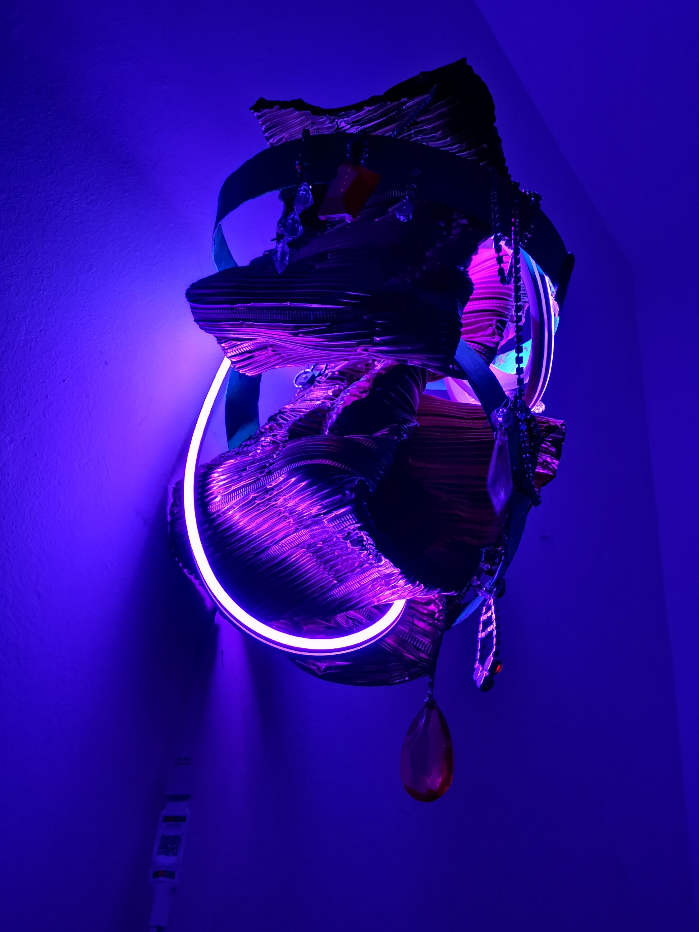 Abstract Neon Wall Art/ Metal Neon Art / Neon Art/ Industrial Light ...