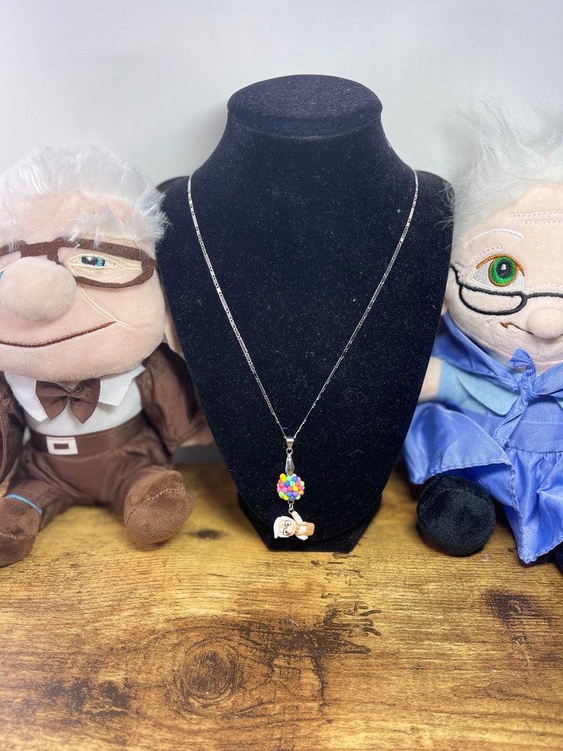 Carl and Ellie Movie up Disney Pixar Necklace Polymer Clay | Etsy