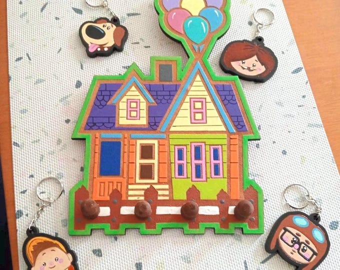 Keyholder UP Movie, Adventure is Out There, up Keychain Holder, Wedding ...