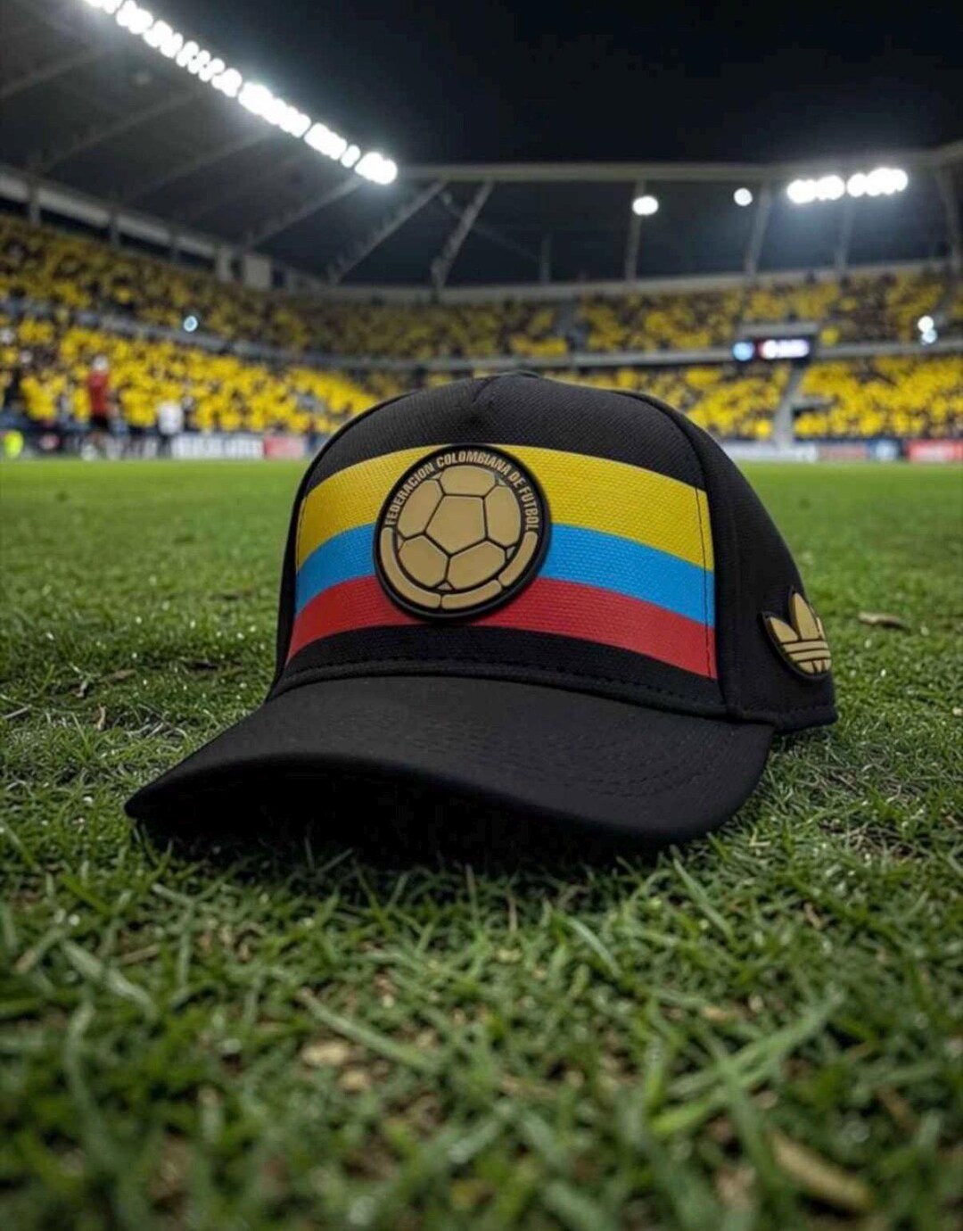 Colombia Soccer Team Cap – 100 Years Edition Beige and Black Present ...