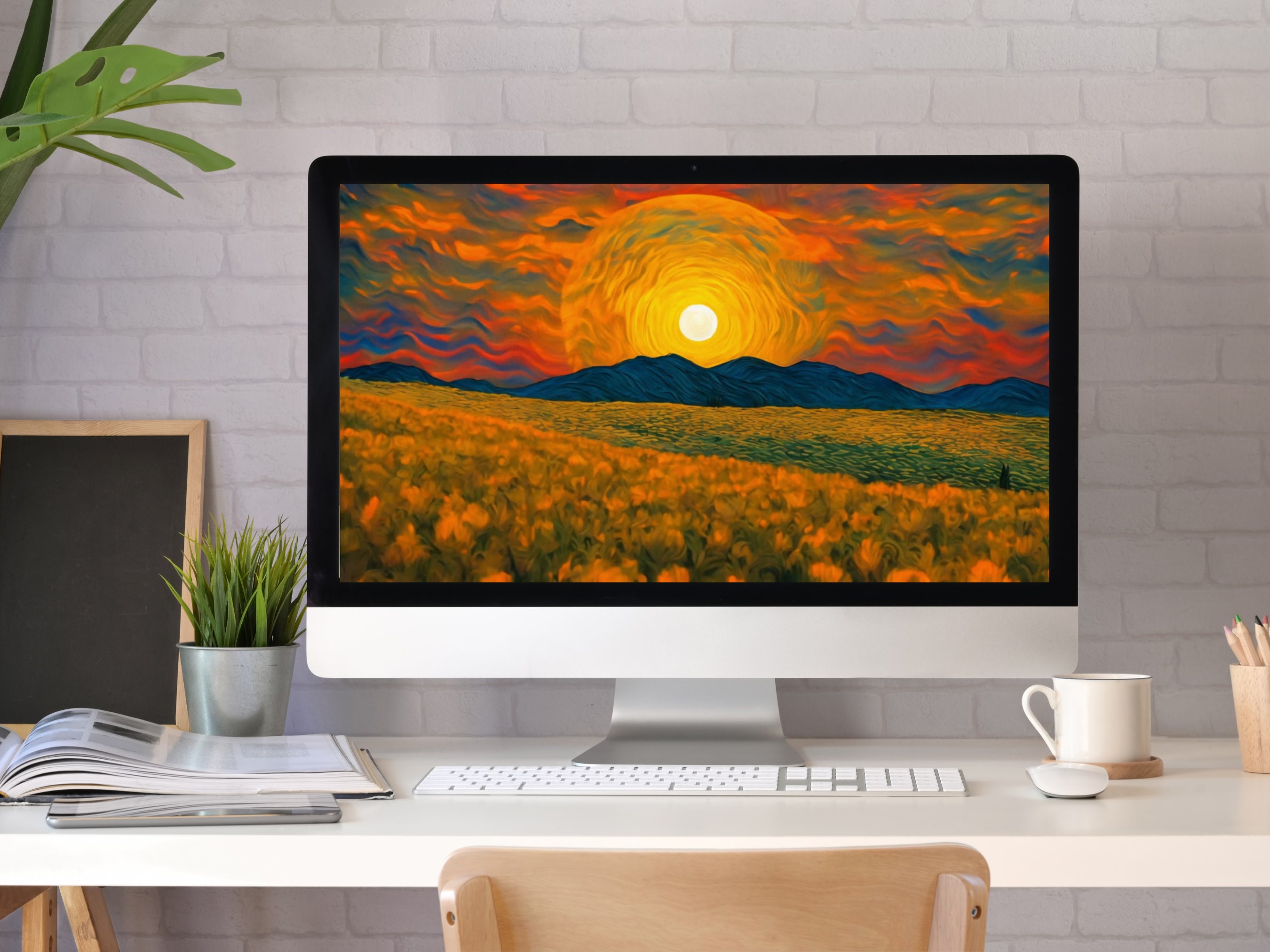 Sunset Landscape Animated Wallpaper: 4K Smart TV Screensaver (digital ...