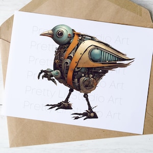 Cyberpunk Bird Art: Retro Futurism Gamer Decor (PDF, Jpeg, SVG, Png) - Etsy