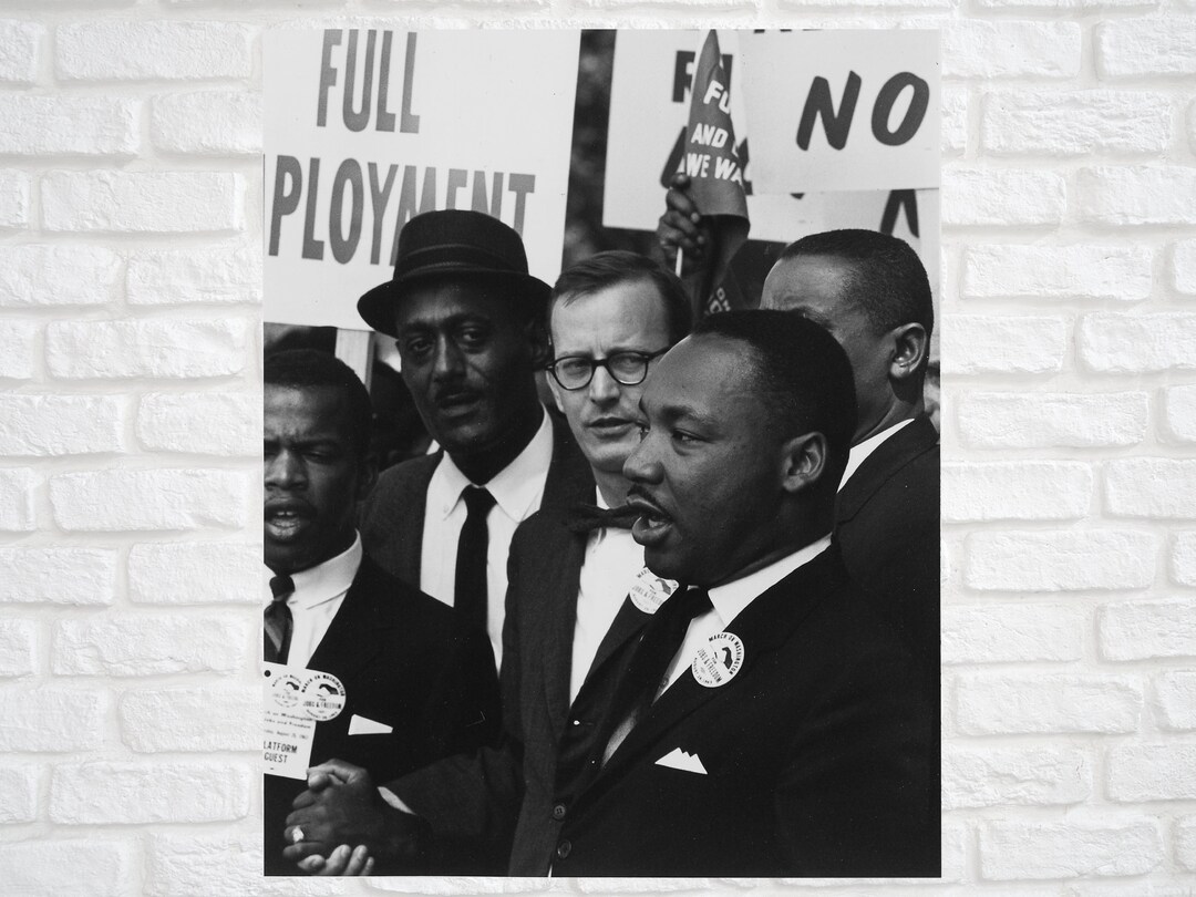 Martin Luther King Vintage Photo Poster, Civil Rights Movement ...
