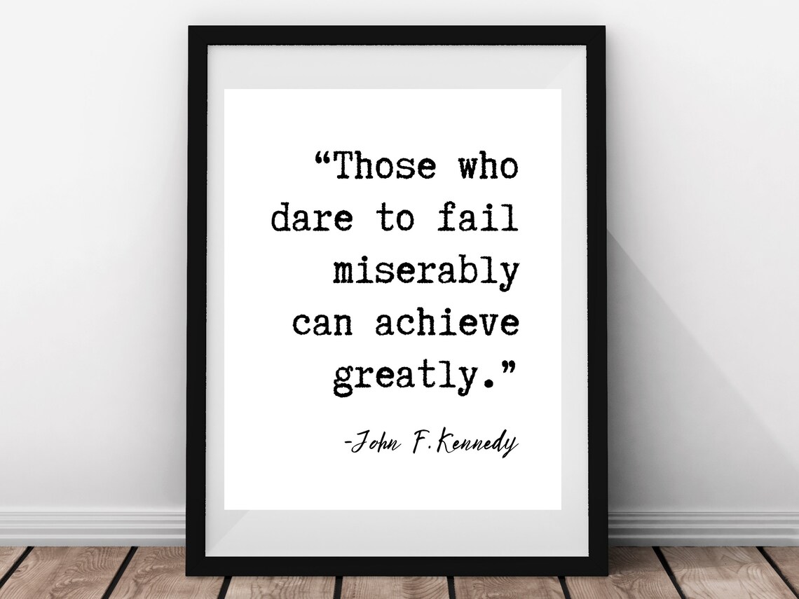 John F Kennedy Motivational Quote PRINTABLE Wall Art - Etsy