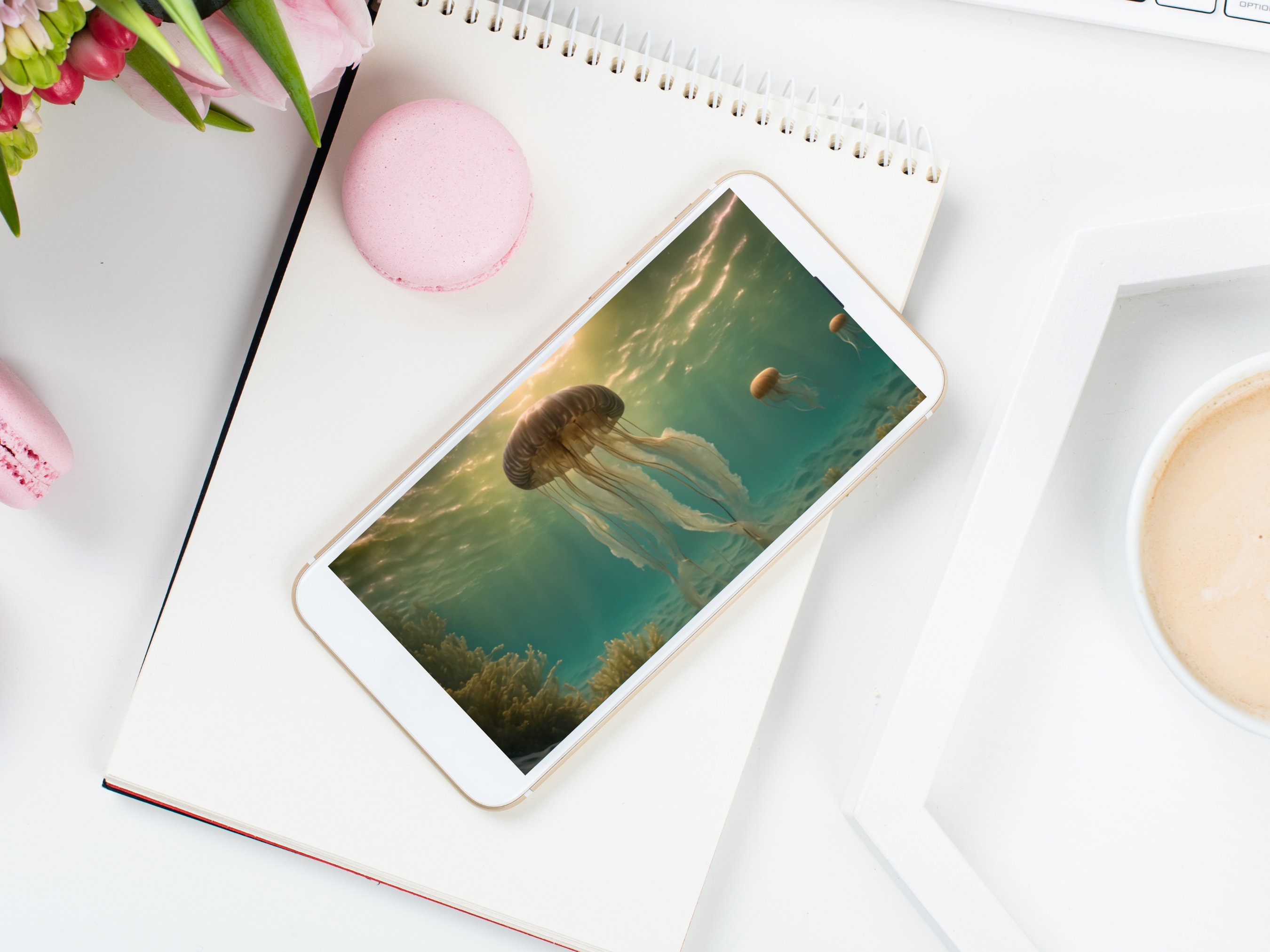 4K Jellyfish Video Screensaver: Calming Ocean Life Animated Background ...