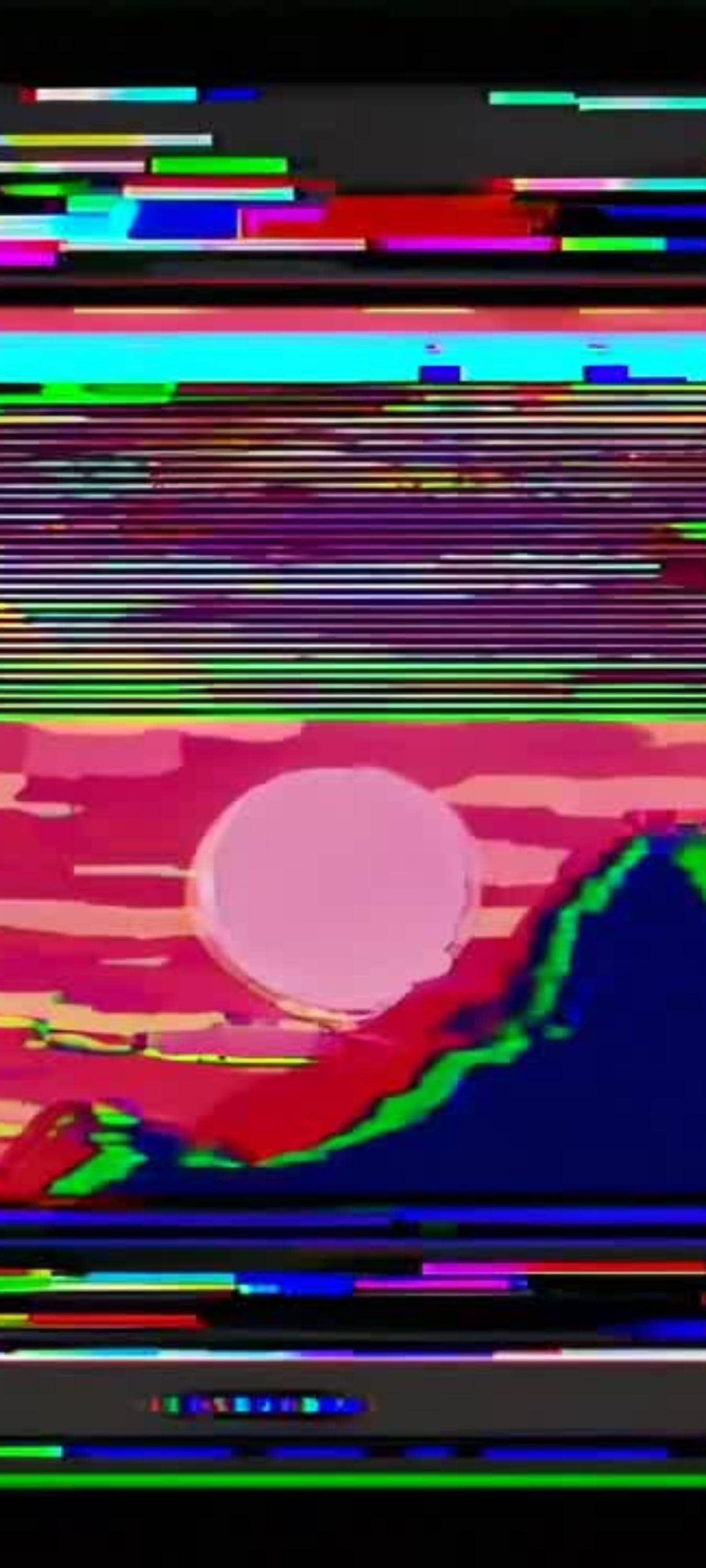 Retro VHS Glitch Sunset Screensaver: 80s Vaporwave Wallpaper - Etsy