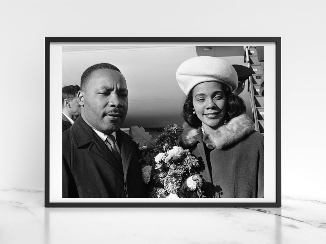 MLK Jr. & Coretta Scott King Vintage Photo: Black History Art (digital ...