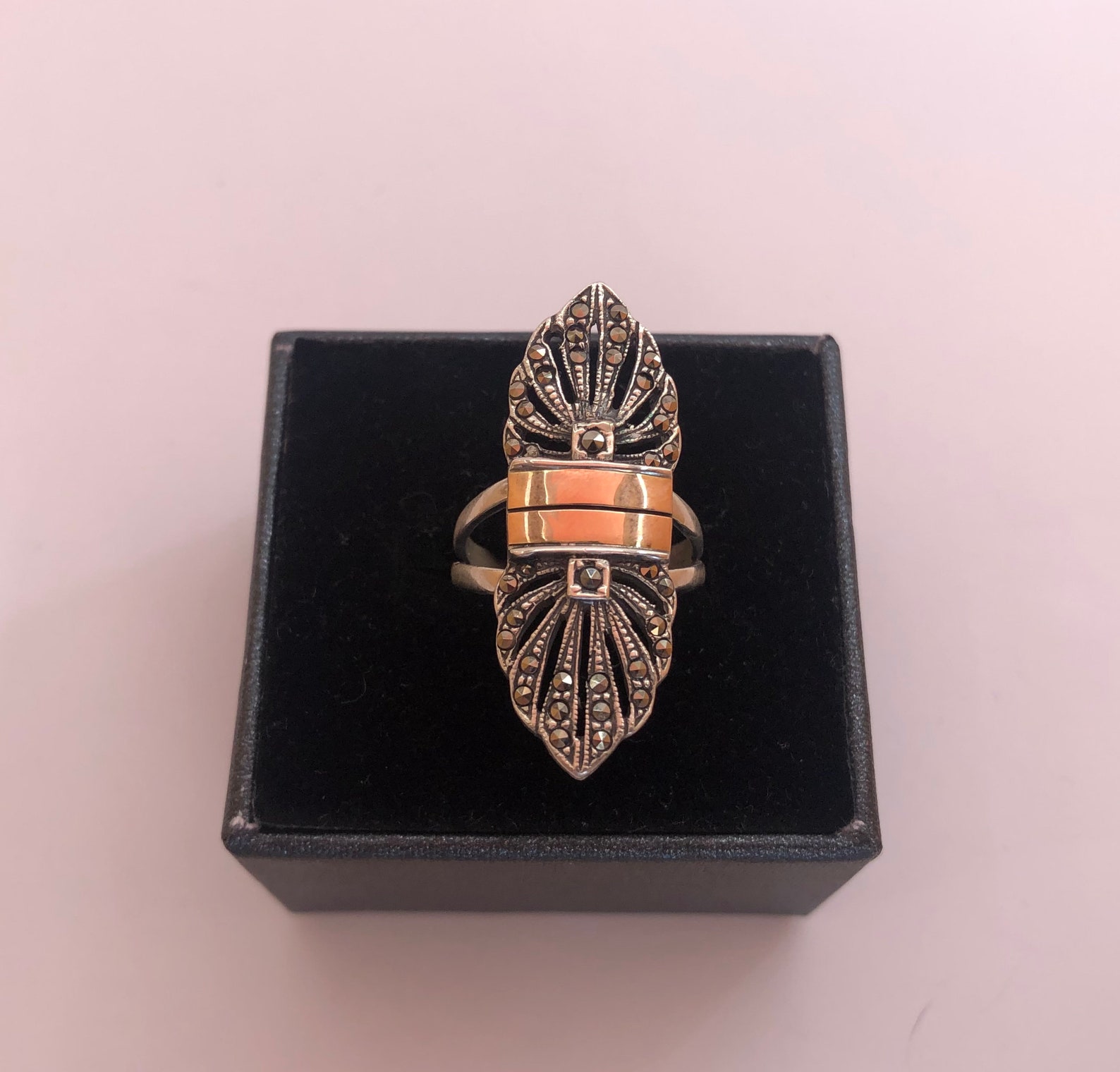 Vintage Ring Silver Ring Gold Ring Cocktail Ring Antique - Etsy