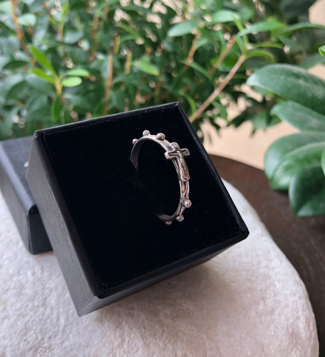 Jesus Christ Ring, Silver Cross Ring, Sterling Silver Ring, Handmade ...