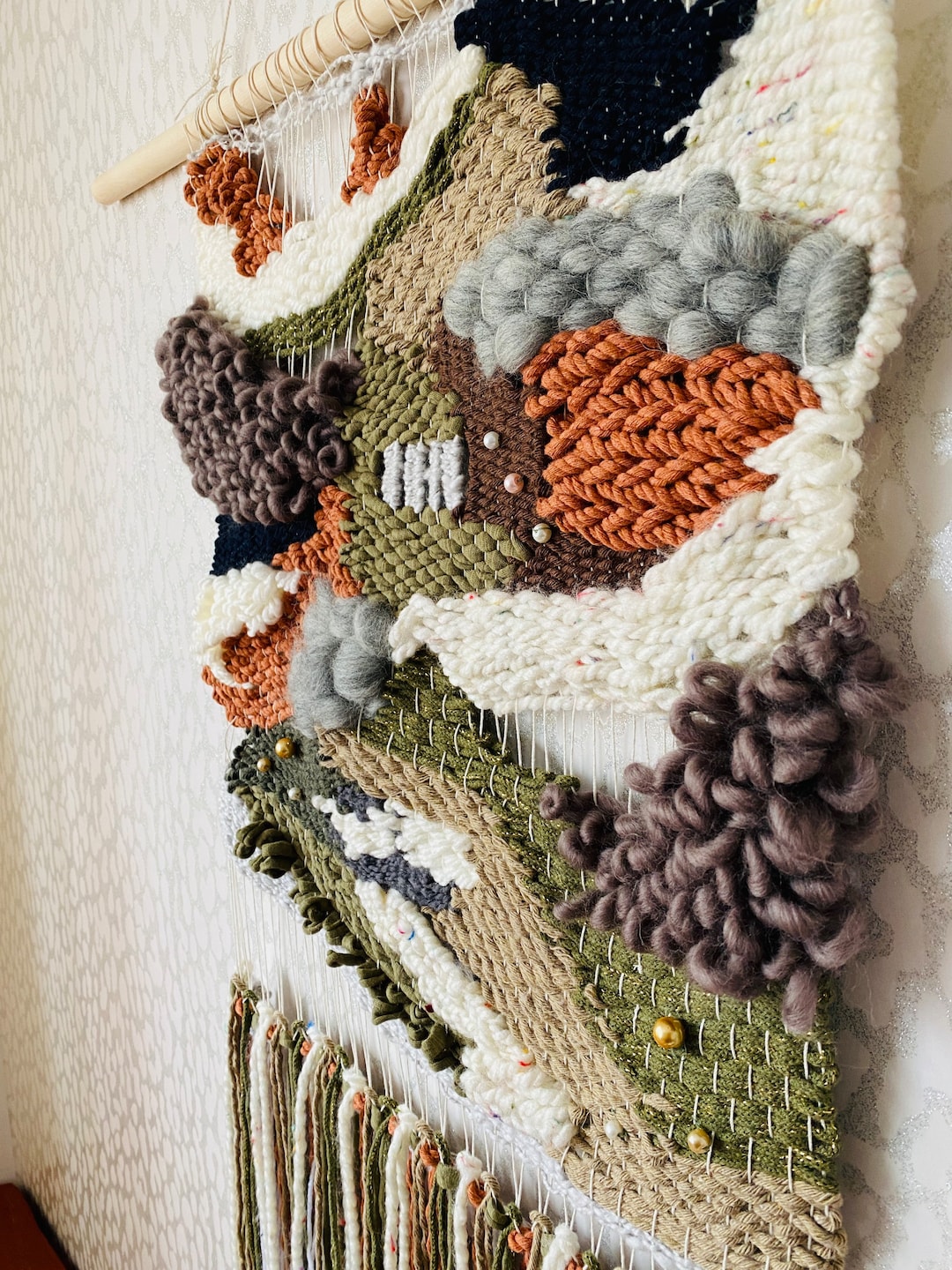 Terra Nature Inspired Woven Wall Hanging Decoration, Home Decor, Art ...