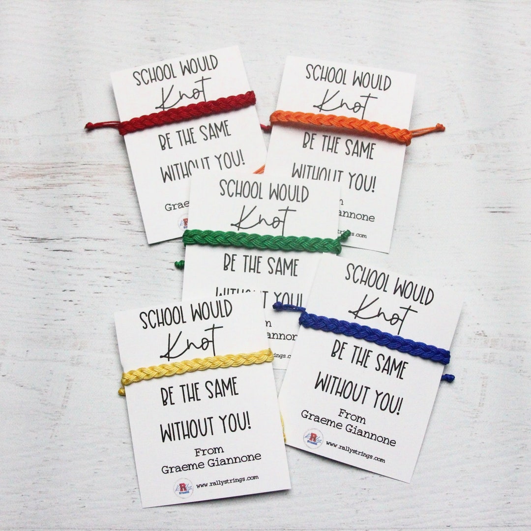 School Bracelets for Class Gift | School Colors String Bracelet | Bulk ...