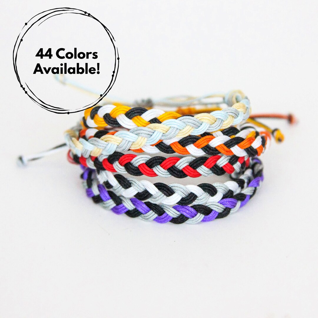 Three Color Braided String Bracelet Basics Collection - Etsy