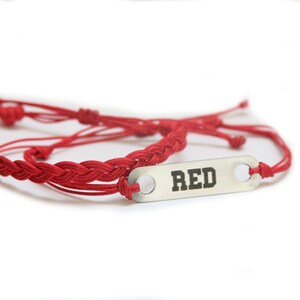 RED Remember Everyone Deployed String Bracelet | Military Collection ...